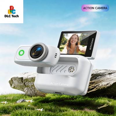 China DLC Magnetic Attraction Action Camera with Reversible Display Sports Camera for Outdoor Sports Vlog Built-in WiFi Connectivity for sale