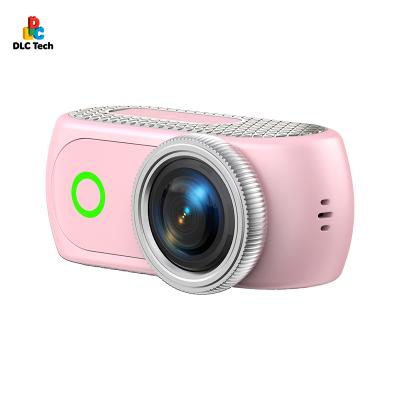 China DLC Sports Action Camera Magnetic Lanyard Mount WiFi Connection Reversible Screen EIS Anti Shake Hands Free Vlogging Biking 4K for sale