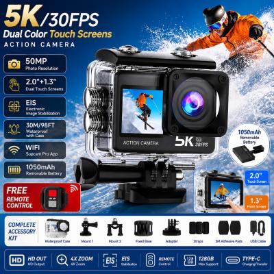 China Original Factory Supply 5K Waterproof Action Camera Combine 6 Axis Gyro Hardware Sensing Stabilization Effectively for sale
