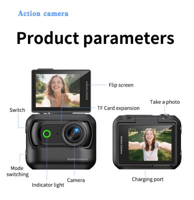 China Wireless WiFi Fast Photo Video Transfer Type C Charging Multi Color Wearable Mini Action Camera Support Factory OEM Wholesale for sale