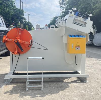 China Steel Decoiler Straightener Uncoiling Coiling Iron Straightening Machine for sale