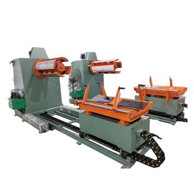 China Industrial Metal Material Rack Uncoiler Machine Steel Coil Decoiler With Trolley Car for sale