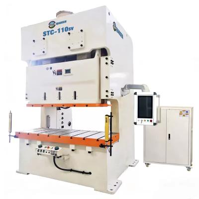 China Open Frame Double Point Crank Servo Driven Precision Stamping Punch Press 15.6 Inch Touch Screen Air Cushion Attachments Optional for sale