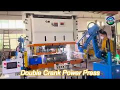automatic double crank power press electrical metal box making machine