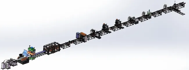 Automated Production Line for Transformer Heat Sink Fins