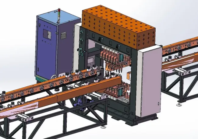 Automated Production Line for Transformer Heat Sink Fins