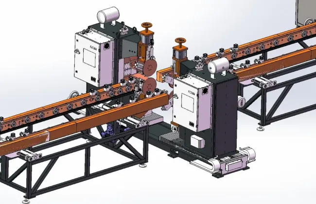 Automated Production Line for Transformer Heat Sink Fins
