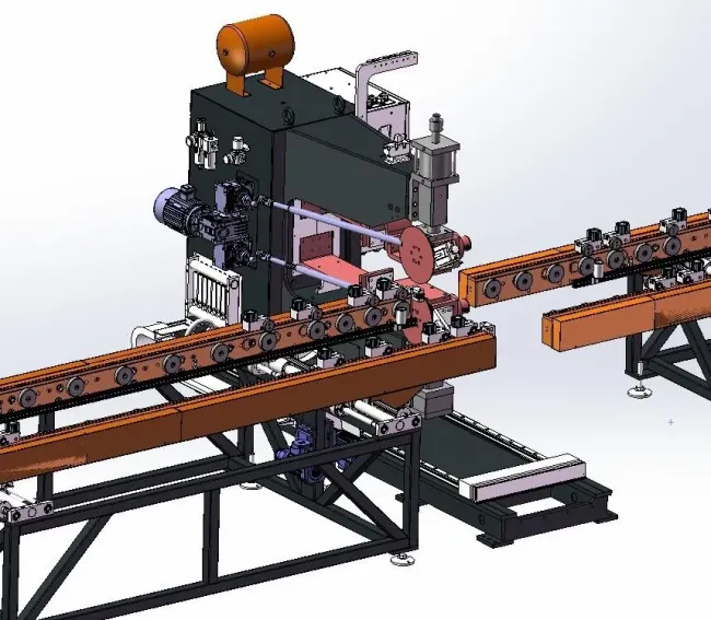 Automated Production Line for Transformer Heat Sink Fins