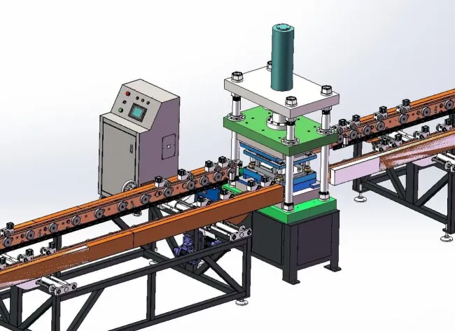 Automated Production Line for Transformer Heat Sink Fins