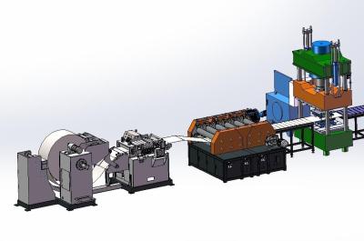 China Automatic loading and unloading fully automatic transformer cooler production line for sale