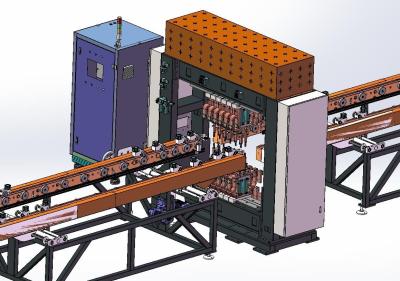China Automatic loading and unloading fully automatic transformer cooler production line for sale