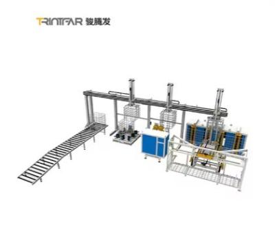 China IBC ton barrel bending cage type steel wire welding production line for sale
