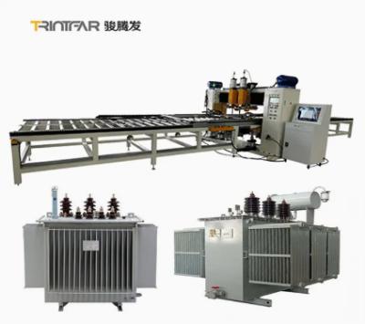 China Fully automatic palletizing robot material handling transformer plate-type heat sink welding production line for sale