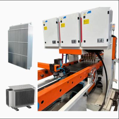 China Fully automatic palletizing robot material handling transformer plate-type heat sink welding production line for sale