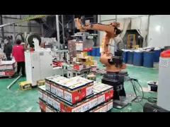 Paletização Industrial Empilhadeira Saco de Carregamento Caixa Pacote Robô Manuseio Braço Robô
