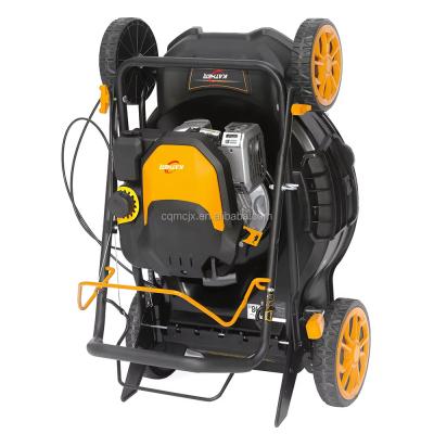 China 21inch Self-Propelled Lawn Mower Grass Cutter 190cc Gasoline Engine with 65L Grass Box for sale