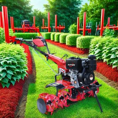China 161x101x102CM 7Hp Farm Mini Land Cultivation Machine Caminhador de mão Tractor Cultivator à venda