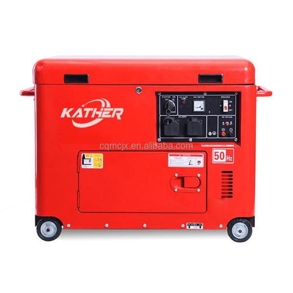 8kva 10kw ジェネレーター 空気冷却 ディーゼル 1相/3相 50Hz/60Hz 防音 ジェネレーター