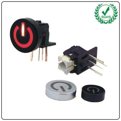 Cina 35V ha illuminato l'interruttore a chiave laterale di risistemazione del piede 90° della curvatura del commutatore di pulsante con il LED in vendita