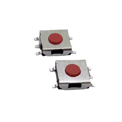 Cina commutatore tattile SMD cinque Pin Red Head Button Tap di tatto 6.2x6.2x2.5-4.0H in vendita