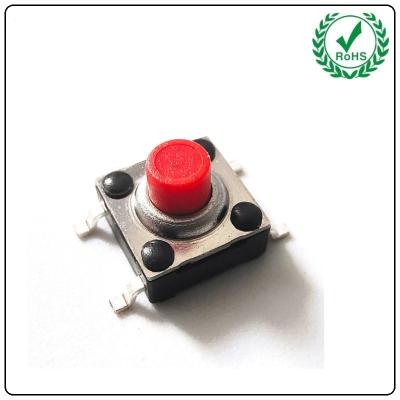 Cina Bottone rosso impermeabile del silicone di Pin SMD del commutatore 4 di tatto della copertura di allungamento in vendita
