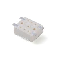 China Tact Switch 3x4x2.5 Flat Foot 4 Pins white button switch For E-Cigarettes for sale