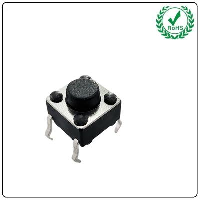Cina Tipo verticale della IMMERSIONE di Pin Copper Foot Copper Cover del commutatore 4 di tatto 6*6 per telecomando in vendita