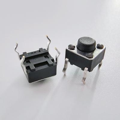 Cina Tipo verticale della IMMERSIONE di Pin Copper Foot Copper Cover del commutatore 4 di tatto 6*6 per telecomando in vendita