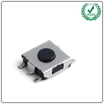 中国 SMD 5は黒いボタンの気転の蝕知スイッチ6.2x6.2x2.5-4.0Hをピンで止める 販売のため