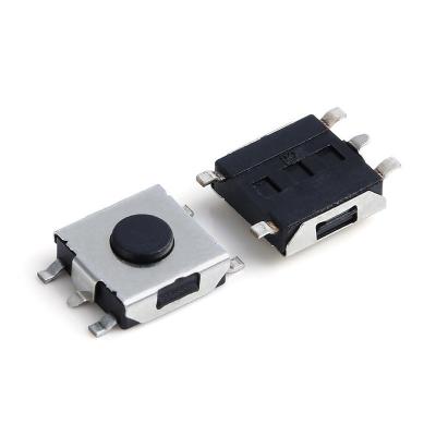 中国 SMD 5は黒いボタンの気転の蝕知スイッチ6.2x6.2x2.5-4.0Hをピンで止める 販売のため