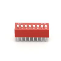 China Waterproof Electronic Dip Switch 8 Position 8P Single Pole Single Throw 2.54 Pitch for sale