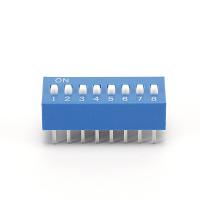 China Single Pole Single Throw Waterproof Electronic Dip Switch 8 Position 8P 2.54 Pitch for sale
