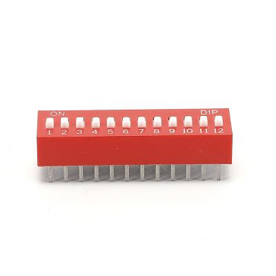Cina scorrevole del DIP switch di 2.54mm, angolo retto, tipo del piano con i compratori di chiave 3 in vendita