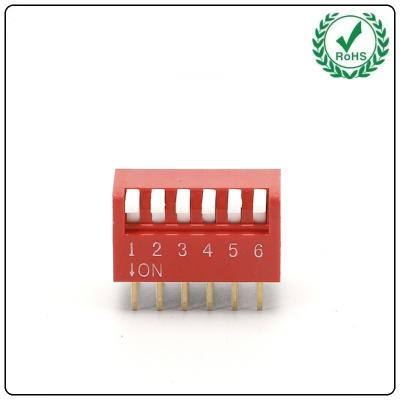 China 2.54mm pianotype onderdompelingsschakelaar 3 kopers Te koop