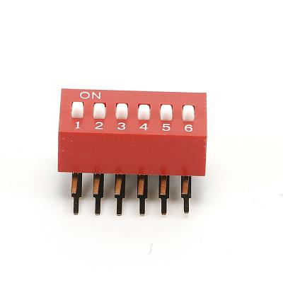 Cina Compratori ad angolo retto di plastica rossi del DIP switch 3 dello spdt di serie 0.25a 50v del DA in vendita