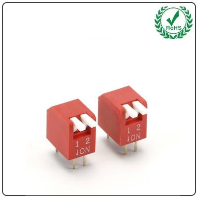 China DS het type van reeks1a 50v dia rode plastic schakelaar van de spdtonderdompeling 2.54mm 3 kopers Te koop