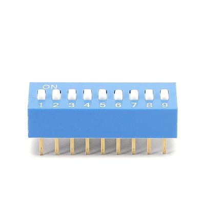 Cina tipo 9 compratori di plastica dello scorrevole di 0.1A 50VDC del DIP switch 2 di posizione in vendita