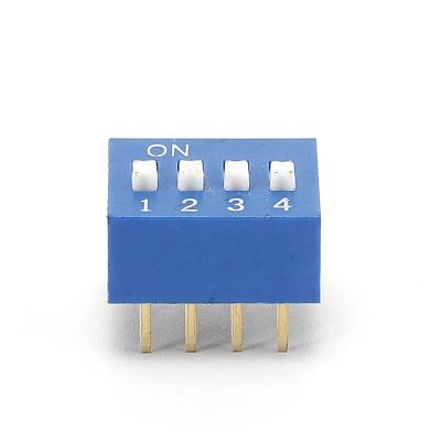 Cina nuovi perni del DIP switch 4 di Spdt della forza massima di operazione 1000gf nominati Dp-4 in vendita