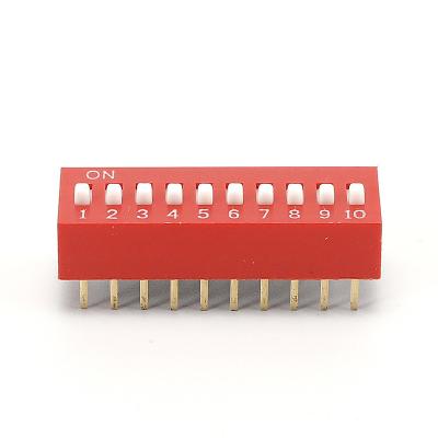 Cina 5 materiale del DIP switch ROHS dello scorrevole di Pin 2.54mm di posizione 10 in vendita