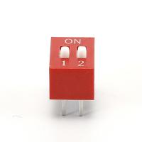China 1-12 Position Single Pole Slide Dip Switch 24VDC Max Current for sale
