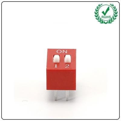 China 1-12 Position Single Pole Slide Dip Switch 24VDC Max Current for sale