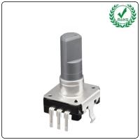 China EC12 Rotary Encoder With Insulated Shaft Push Button Switch Rotary Encoder Rotary 360 for sale