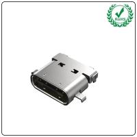 China 24 Position Board Edge Cutout Surface Mount Through Hole Right Angle USB Type C for sale