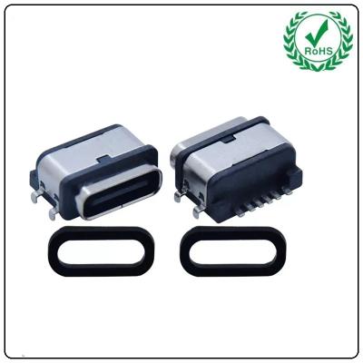 Cina Tipo connettore impermeabile di Pin SMT USB 3,1 del fermaglio 6 del connettore IP67 di C in vendita