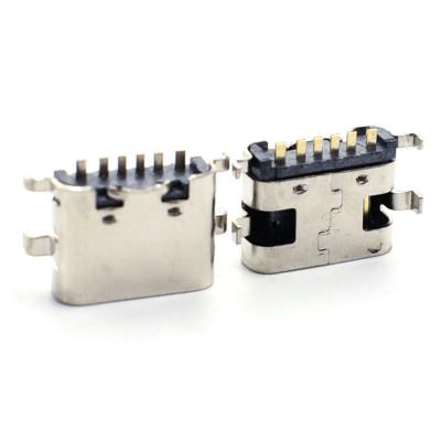 中国 USB-20C-F-06C16 USBのタイプCのトップ台紙の容器DIP+SMTのはんだのタイプ 販売のため