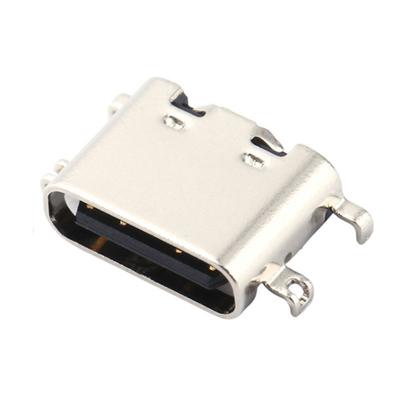 中国 USB-20C-F-06C16 USBのタイプCのトップ台紙の容器DIP+SMTのはんだのタイプ 販売のため