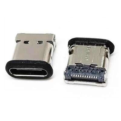 中国 速い充満USB-31C-F-011F USBのタイプCのメス コネクタの高い耐久性の縦のタイプcケーブルの 販売のため