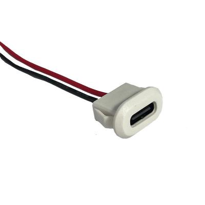 China Pressão de USB-20C-F-06F12L no tipo extensão de USB da montagem de painel do fio do conector fêmea de C à venda
