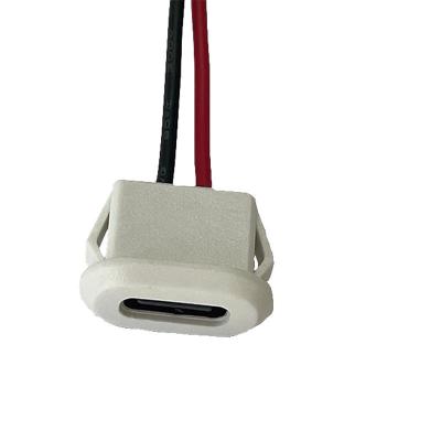 China Pressão de USB-20C-F-06F12L no tipo extensão de USB da montagem de painel do fio do conector fêmea de C à venda