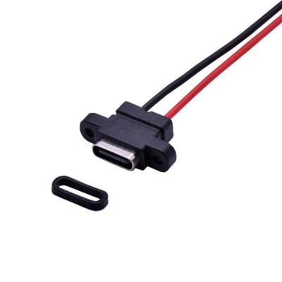 Cina Tipo ritaglio di USB-20C-F-06F09L USB di pannello dell'innesto a vite del connettore di C in vendita